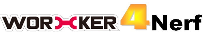 Worker FN SCAR Style Mod Kit [F10555] for Nerf Stryfe Blaster (Orange ...