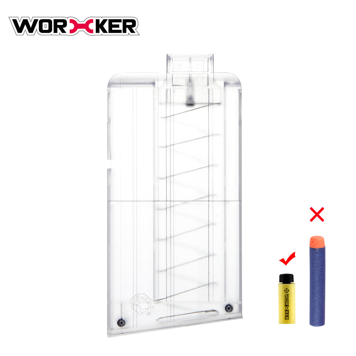 Worker 10-Short Darts Stefan Magazine Clip for Modded Nerf Blasters (C ...